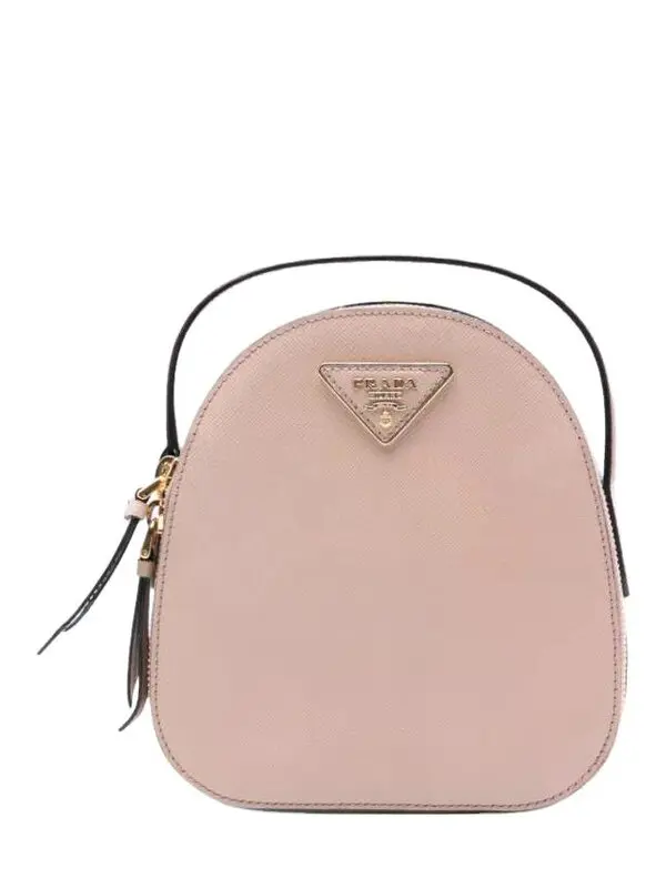 Prada Saffiano Lux Mini Odette Backpack - Brown