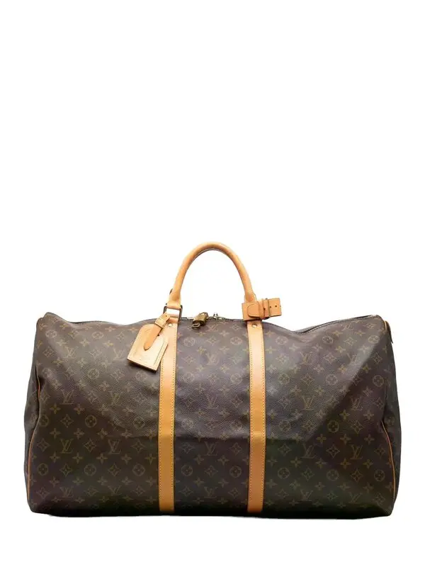 LOUIS VUITTON 1994 Monogram Keepall 60 Travel Bag - Brown