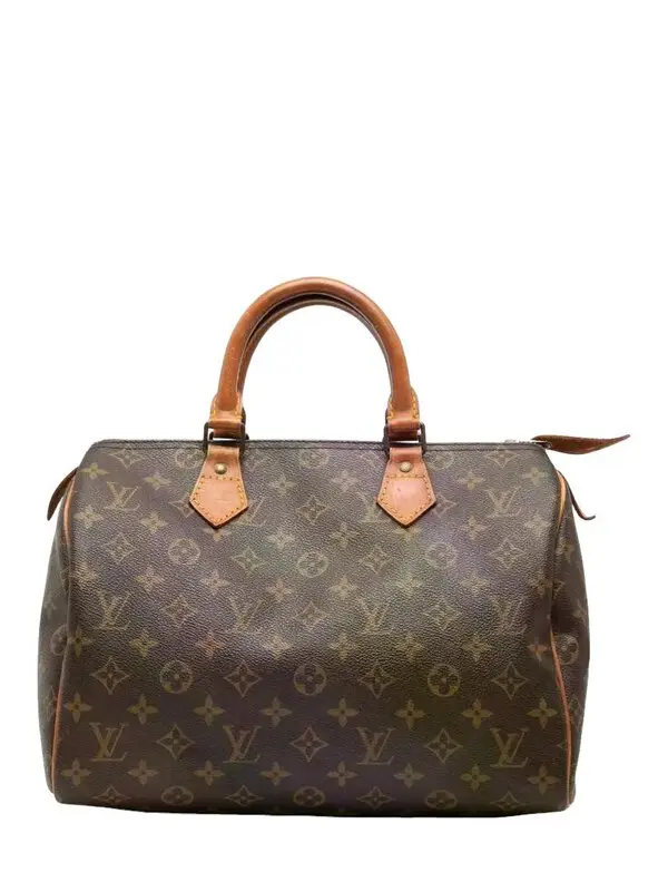 LOUIS VUITTON 1980-2000 Monogram Speedy 30 Boston Bag - Brown