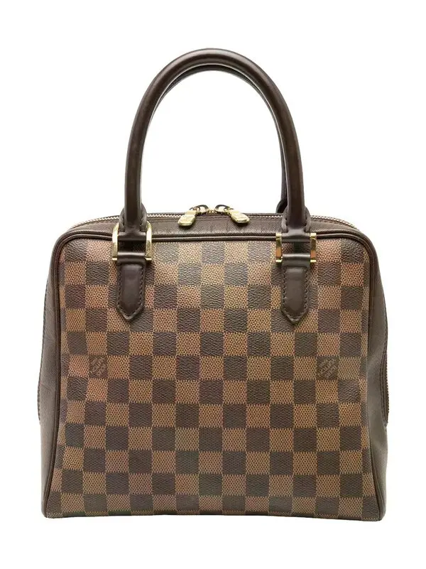 LOUIS VUITTON 2003 Damier Ebene Brera Handbag - Brown