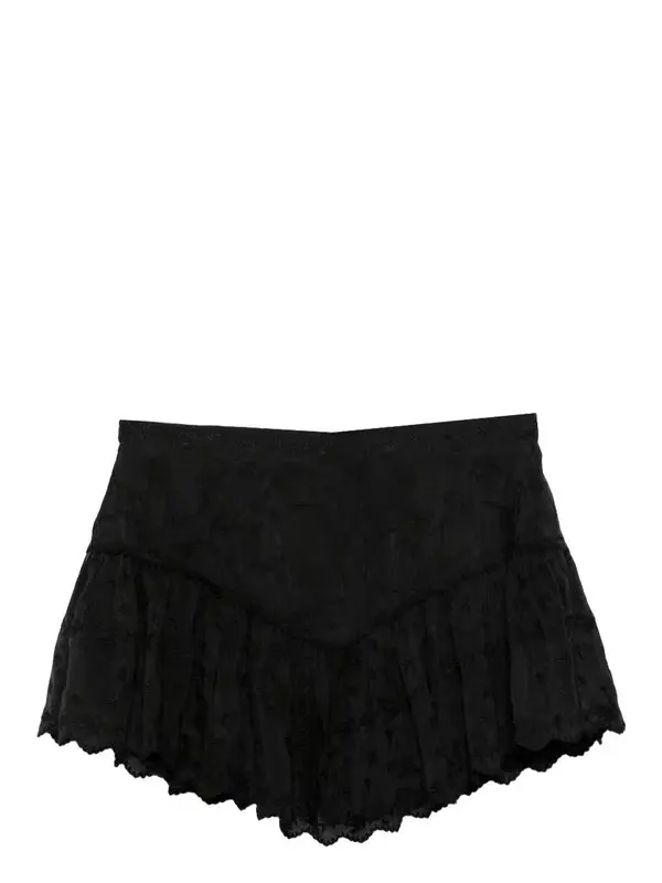 Isabel Marant Zoelia Embroidered Shorts - Black