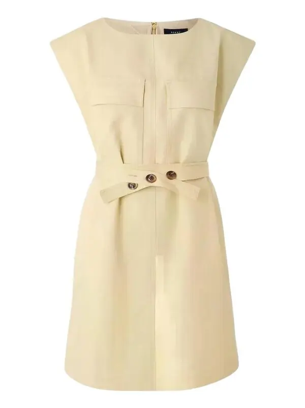 Soeur Imane Belted Dress - Neutrals