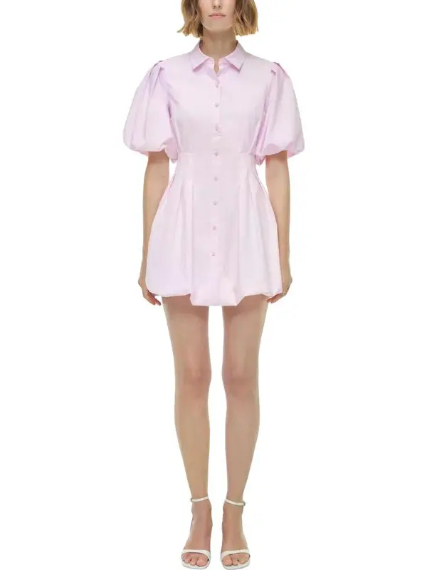 Simkhai Cleo Puff-sleeve Mini Dress - Pink