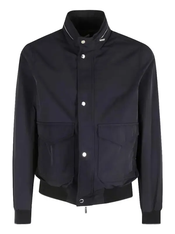 MOORER Button-up Jacket - Blue