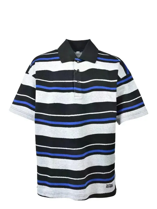 NAPA BY MARTINE ROSE Ego Ss Striped Polo Shirt - Black