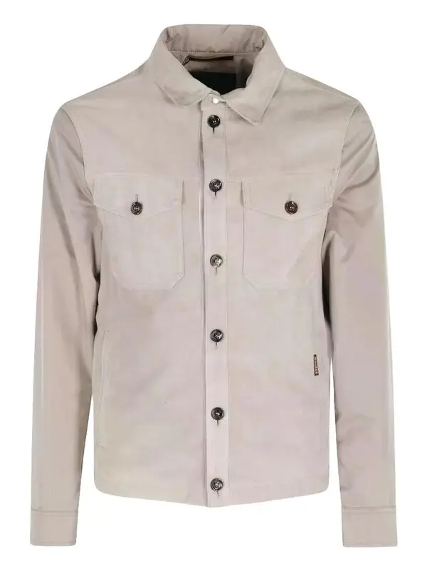 MOORER Button Chest-pockets Shirt Jacket - Neutrals