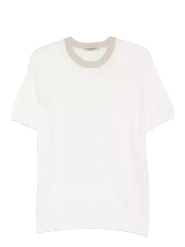 FILERIA Short-sleeve Crew Neck T-shirt - White