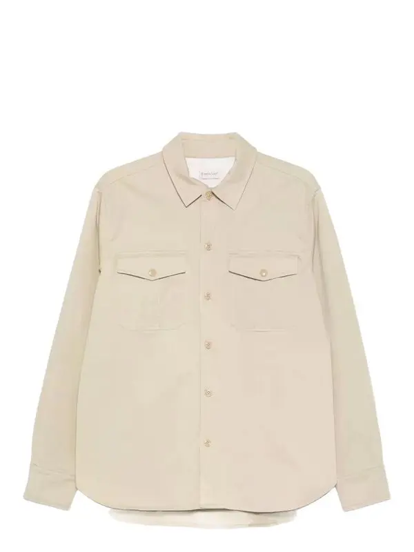 Moncler Gabardine Pocket Overshirt - Neutrals