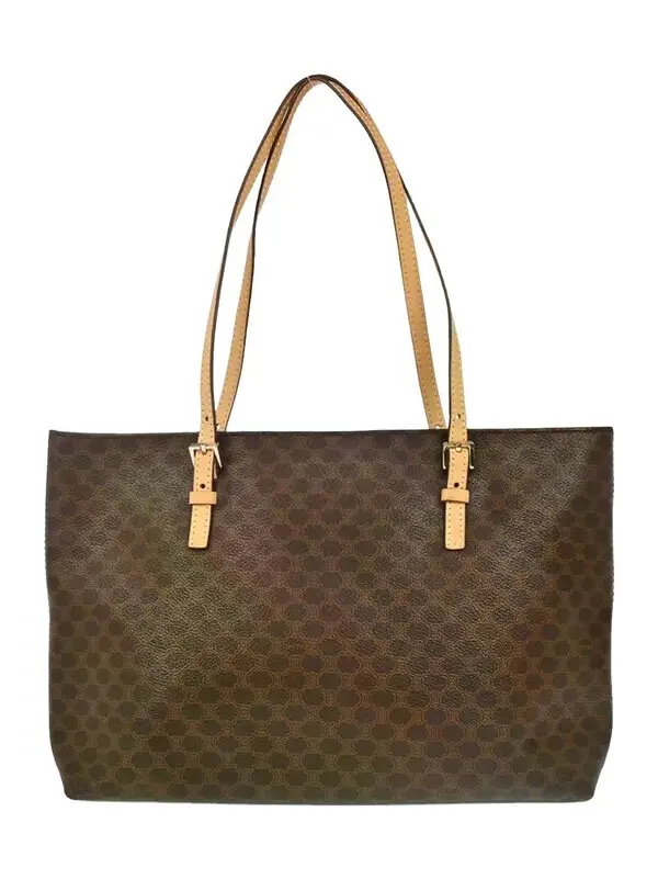 Celine 1990s Macadam Tote Bag - Brown