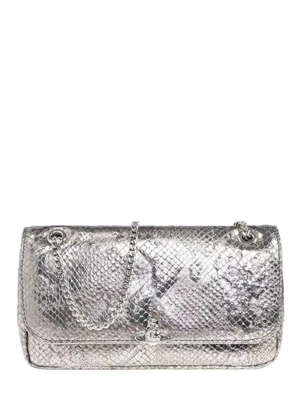 VIVIENNE WESTWOOD Orb-plaque Crossbody Bag - Silver