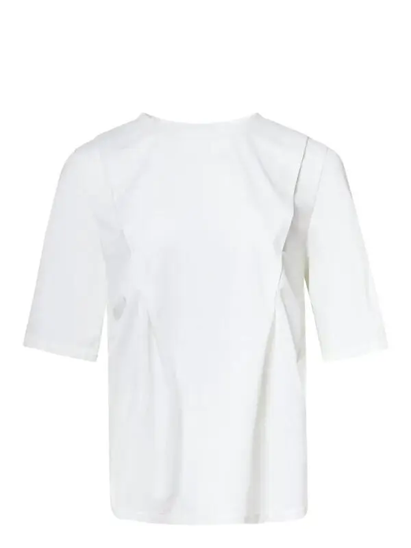 KUMANN YHJ Asymmetrical Side Panel T-shirt - White
