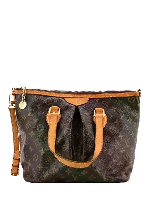 LOUIS VUITTON Palermo Handbag Monogram Canvas Pm - Brown