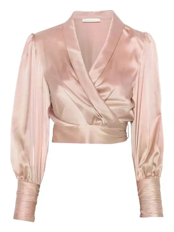 Zimmermann Wrap-design Blouse - Pink