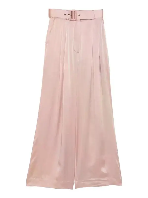 Zimmermann Pleated Wide Leg Trousers - Pink