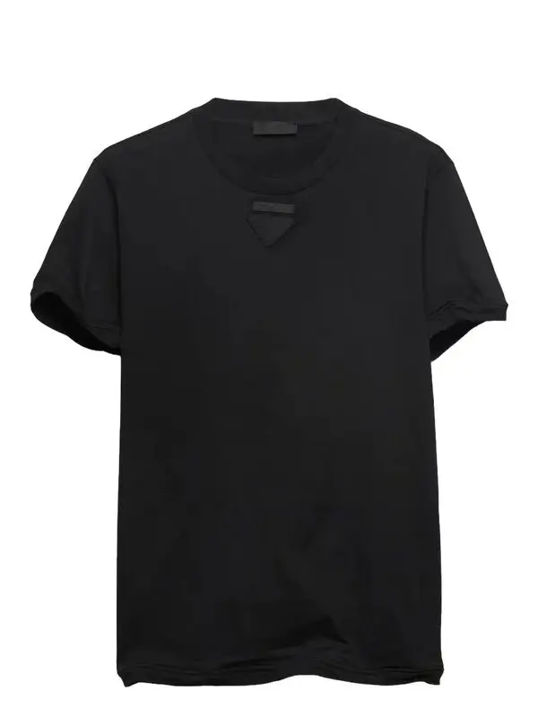 Prada Shapeable Cotton T-shirt - Black