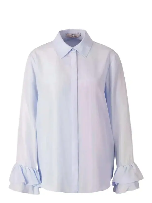 Dorothee Schumacher Ruffled Button-down Shirt - Blue