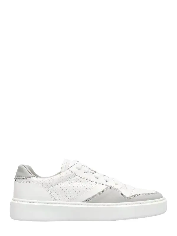 DOUCAL'S Perforated Panel Sneakers - White
