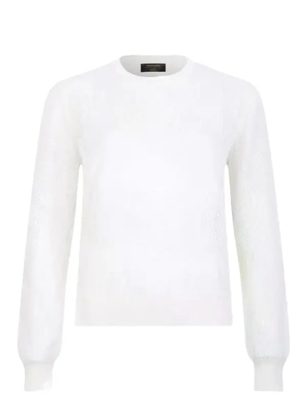 GRAN SASSO Open Knit Sweater - White