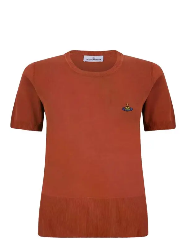 VIVIENNE WESTWOOD Orb Crew-neck T-shirt - Orange