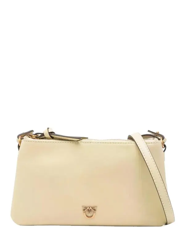 Pinko Mini Double Logo-plaque Shoulder Bag - Yellow