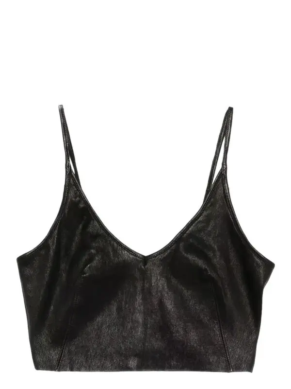 Rick Owens V-neck Top - Black
