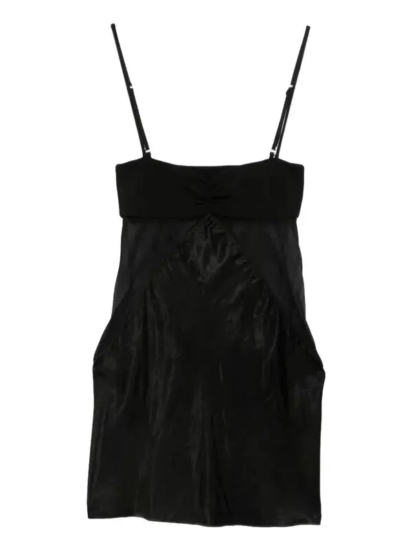 Rick Owens Ruched Strap Top - Black