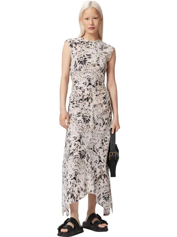 ALLSAINTS Noor Sleeveless Maxi Dress - Canter Ecru White