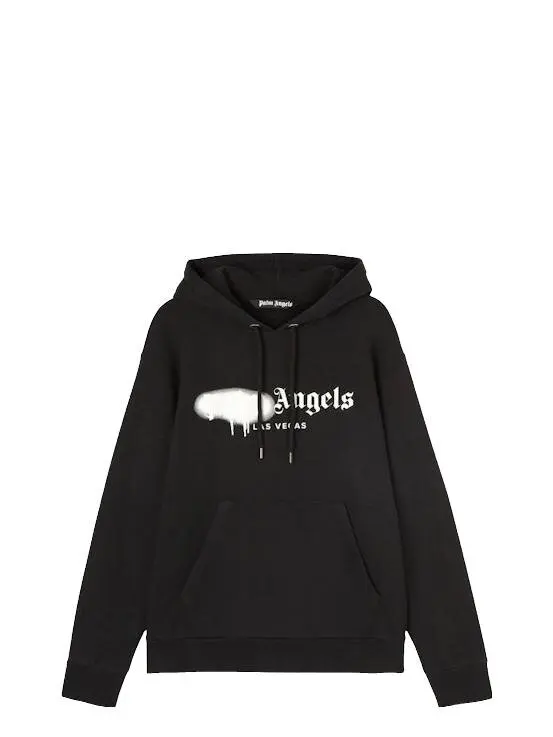 Palm Angels Las Vegas Sprayed Hoodie - Black/white