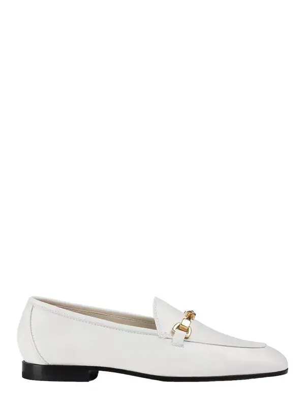 DOUCAL'S Horsebit Leather Loafers - White