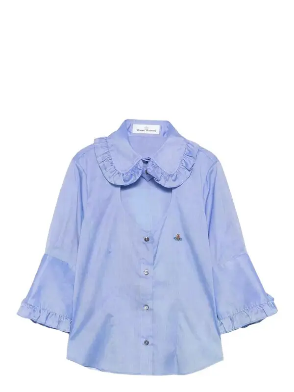 VIVIENNE WESTWOOD Ruffled Cutout Shirt - Blue