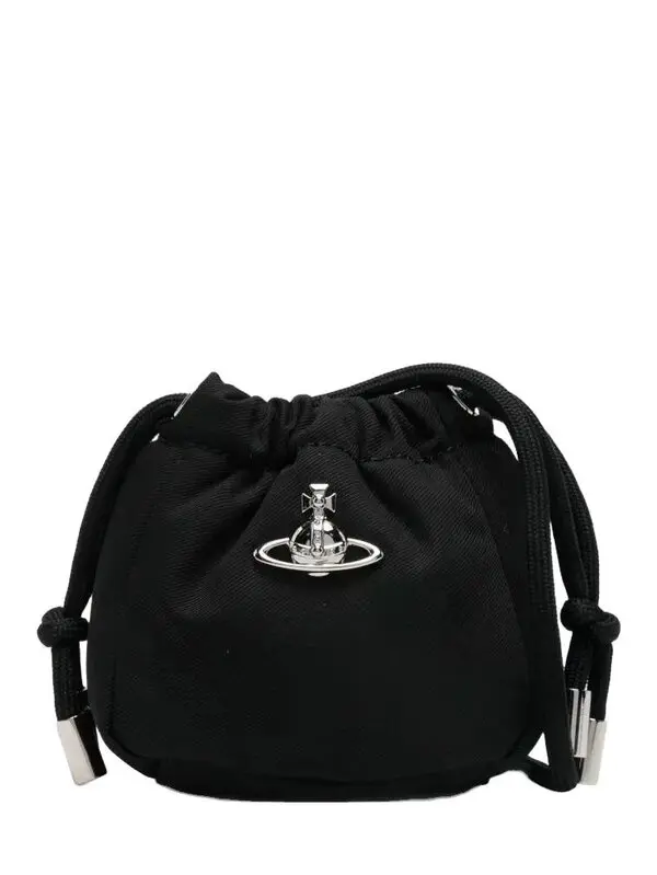 VIVIENNE WESTWOOD Nano Hilary Orb-detail Mini Bag - Black