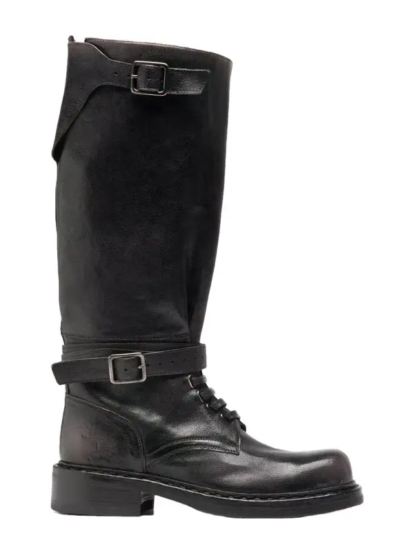 Officine Creative Dakota 003 Biker Boots - Black