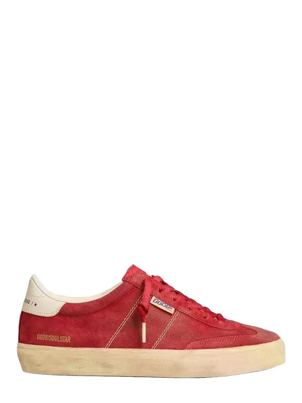GOLDEN GOOSE Soul Star Suede Sneakers - Red
