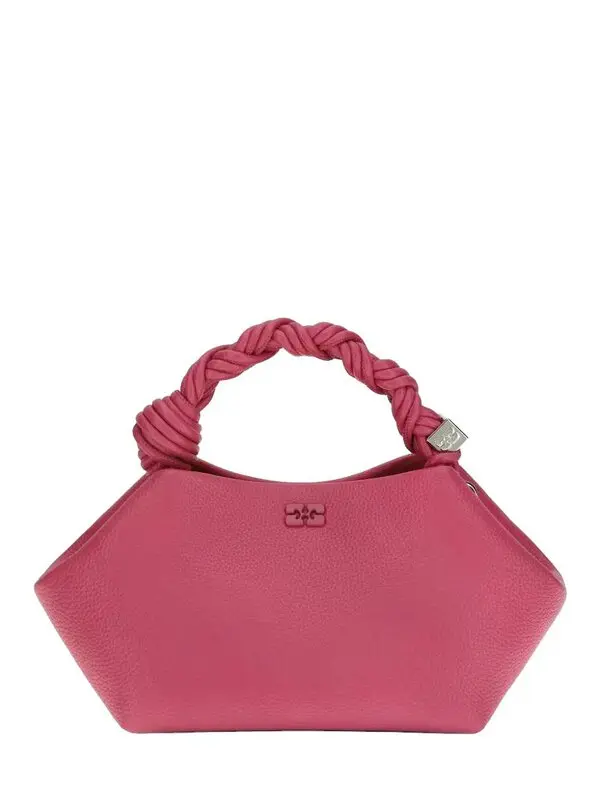GANNI Small Grained Shoulder Bag - Pink
