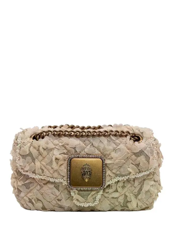 Kurt Geiger Pimlico Floral Appliqué Mini Bag - Neutrals