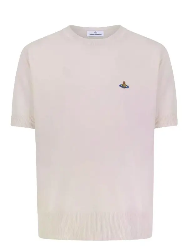 VIVIENNE WESTWOOD Embroidered T-shirt - Neutrals