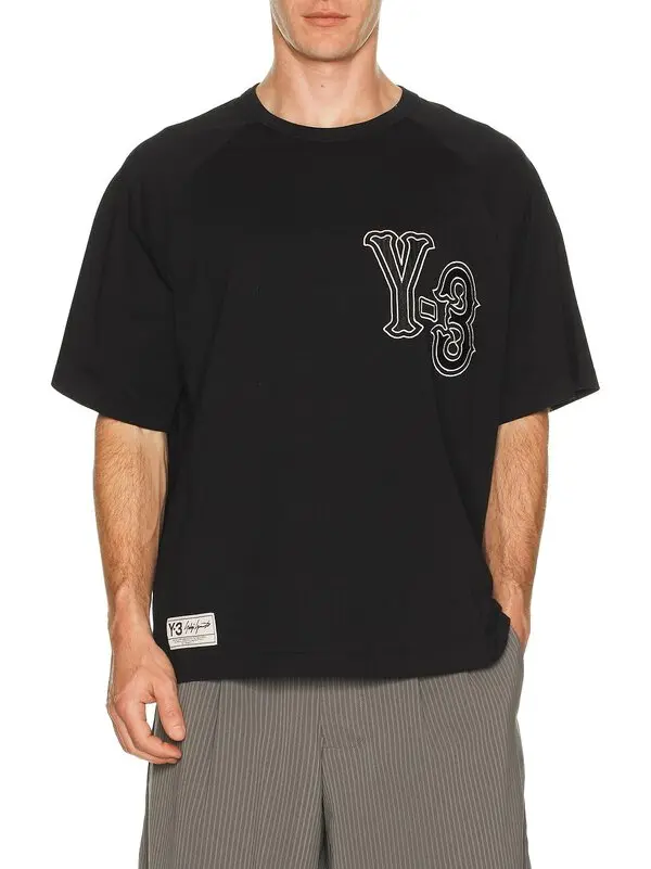 Y3 El5 Gfx Tee - Black