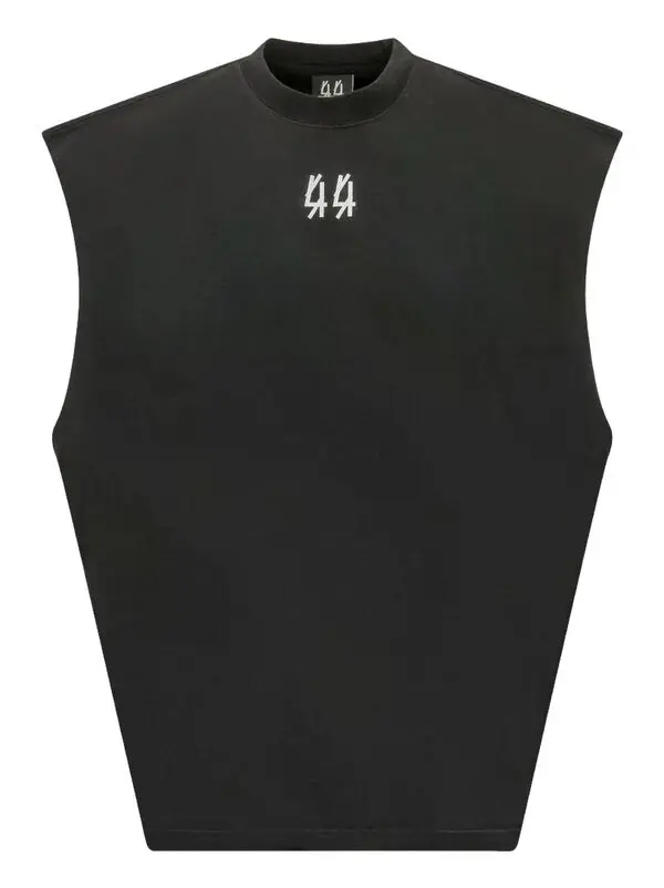 44 LABEL GROUP Logo-print Sleeveless Vest - Black