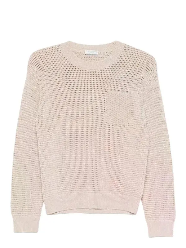 Peserico Open-knit Sweater - Neutrals