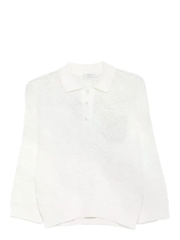 Peserico Knitted Polo Shirt - White