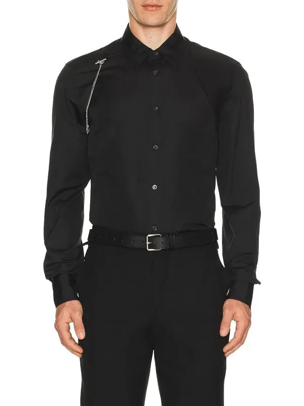 Alexander McQueen T Chain Harness Shirt - Black