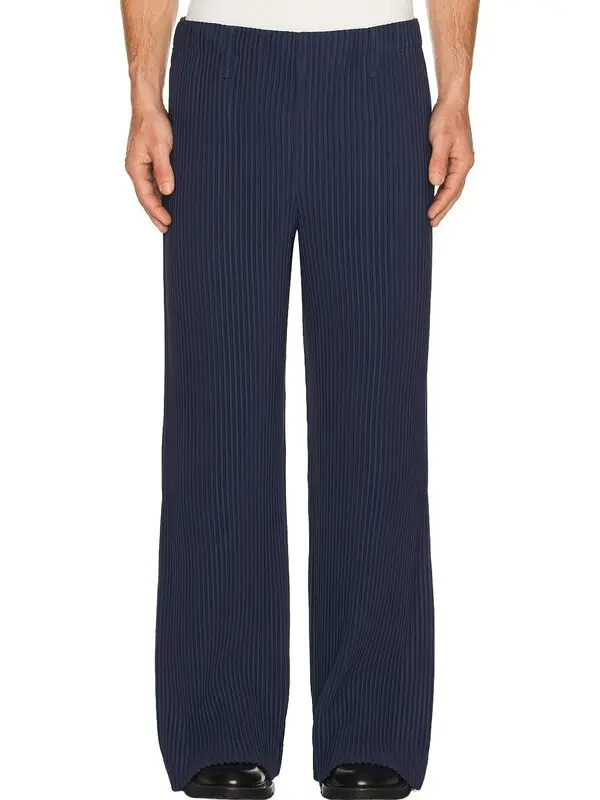 Issey Miyake Tailored Pleats Pants - Manarola Boat Navy