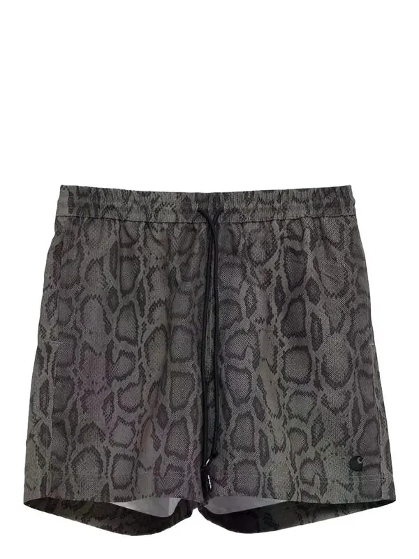 Carhartt Work In Progress Slater Snake-print Shorts - Grey