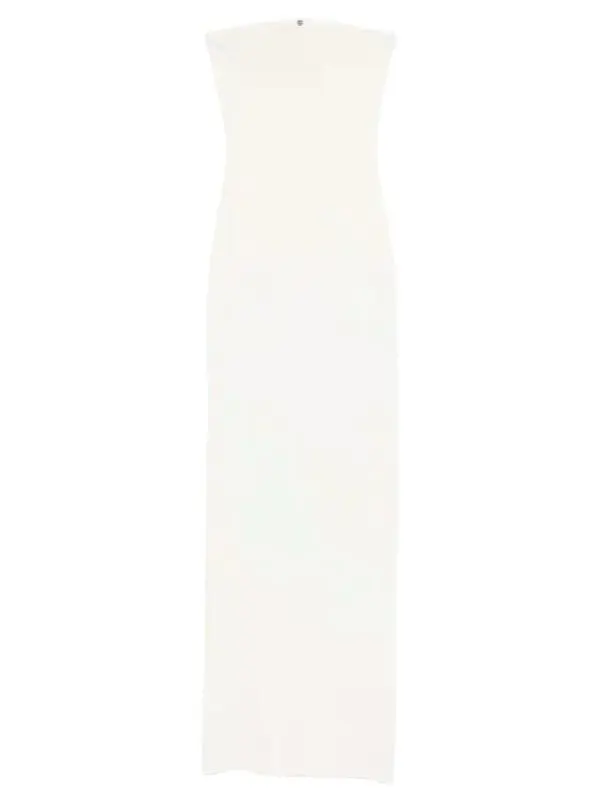 ENTIRE STUDIOS Strapless Midi Dress - Neutrals