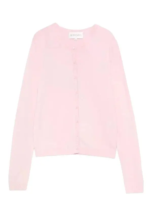 Eric Bompard Buttoned Round-neck Cardigan - Pink