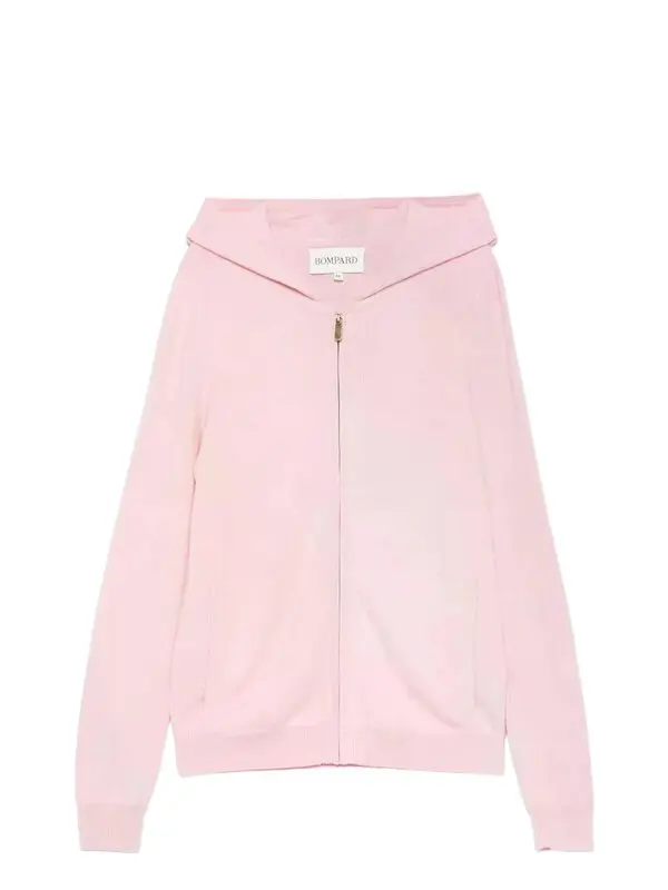 Eric Bompard Cashmere Zip Hooded Hoodie - Pink