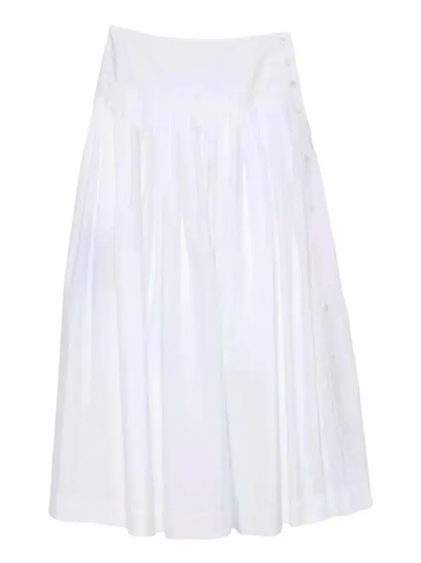 LANVIN Pleated Maxi Skirt - White