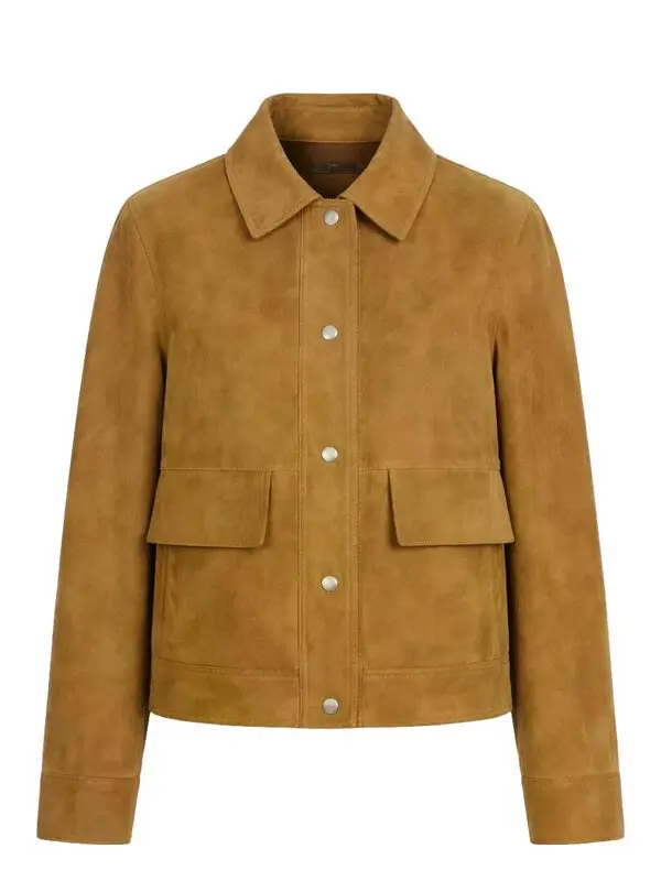 YVES SALOMON Lambskin Jacket - Brown