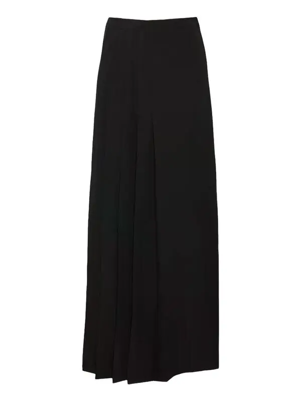 YVES SALOMON Pleated Maxi Skirt - Black