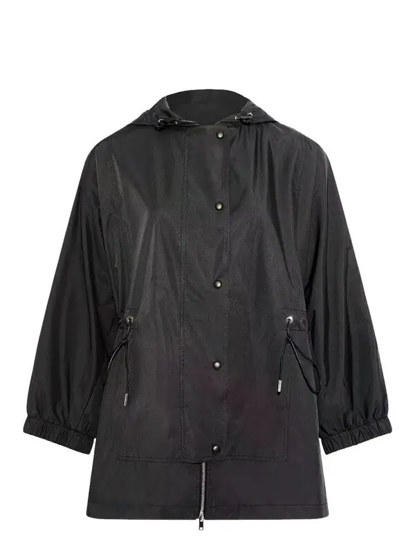 YVES SALOMON Hooded Jacket - Black